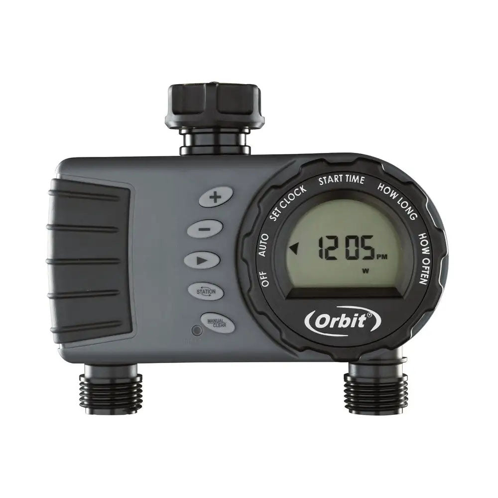 ORBIT 1 Dial 2 Port/Outlet Hose Tap Timer – Wallingtons WRG